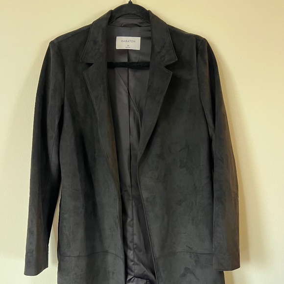Babaton | Jackets & Coats | Babaton Aritzia Long Black Coat | Poshmark